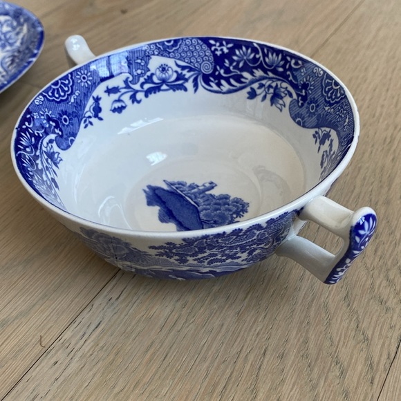Spode | Dining | Spode Blue Italian Soup Cup And Saucer Set | Poshmark